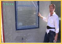 China Printable Blue PE Window Glass Protection Film 2100MM 0.07mm for sale