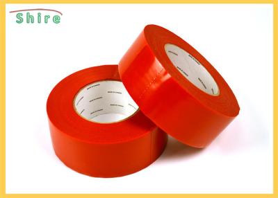 China 30 Day Red Stucco Masking Tape 150 Micron Natural Rubber Adhesive for Outdoor Use for sale