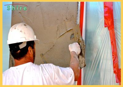 China Red Stucco Masking Tape 150 Micron 30 Day UV Resistant for Window and Door Frames for sale