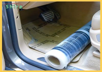 China PE Carpet Protective Film 0.02-0.15mm Thickness Strong Adhesive for Auto Interior Protection for sale