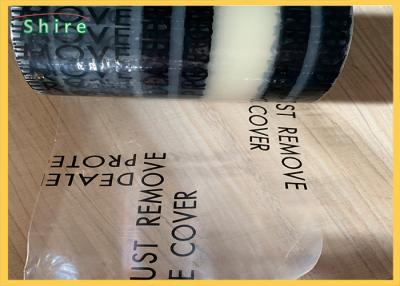 China Acrylic Glue Auto Carpet Protection Film Clear PE 75 Micron Adhesive Protective Rolls for sale