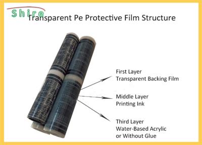 China PE Temporary Adhesive Film 24 x 200 ft x 3 mil Carpet Protector for Automotive Use for sale