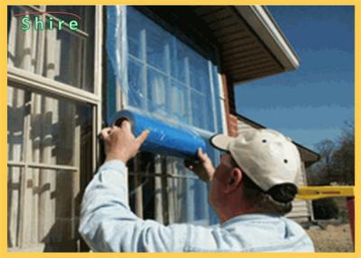 China Self Adhesive PE Window Glass Protection Film 30-80 Micron Temporary Surface Armor for sale