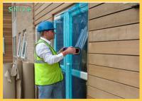 China Self Adhesive Blue PE Protective Film 30-80 Micron for Window Glass Temporary Protection for sale