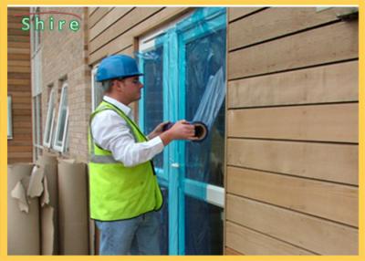 China Self Adhesive Blue PE Protective Film 30-80 Micron for Window Glass Temporary Protection for sale