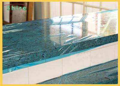 China Self LDPE Dust Barrier PE Temporary Protective Film for Marble 0.02-0.12mm Thickness for sale