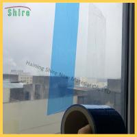 China Disposable Blue Window Glass Protection Cover Film 36in x 200ft Self-Adhesive PE for sale