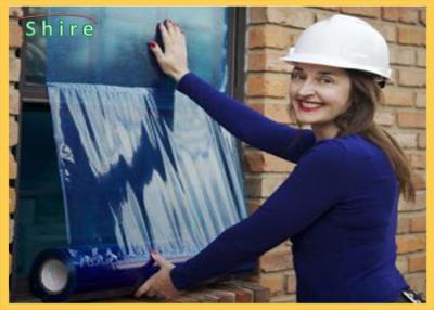 China Self Adhesive Window Glass Protection Film PE 30-80micron 500-1600mm Width for sale