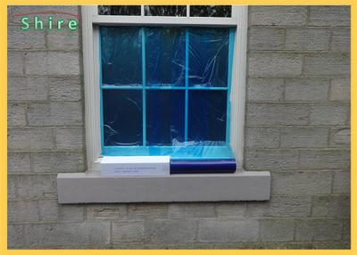 China Transparent Blue Window Glass Protection Film 0.01mm-0.3mm Custom Width Length for sale