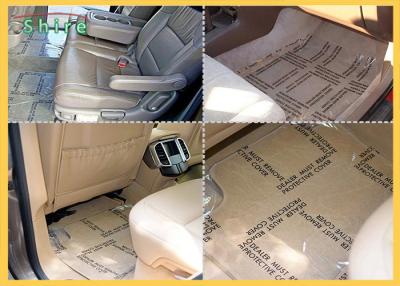 China Auto Carpet Protective Film with Printing and Perforation 80 Mic Thick 1200mm Width for sale