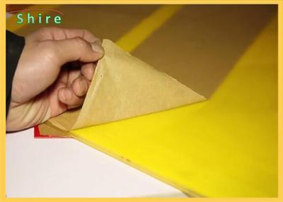 China Adhesive Protective Kraft Paper 0.055mm Waterproof Plastic Sheet Surface Protection 1000m Roll for sale