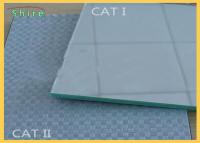 China CAT I and CAT II Mirror Glass Safety Backing Film 130 Micron PE Woven Fabric Film for sale