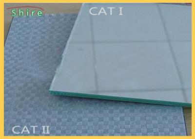 China CAT I and CAT II Mirror Glass Safety Backing Film 130 Micron PE Woven Fabric Film for sale