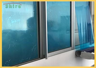 China Tearable Blue PE Window Glass Protection Film 20-150mic Temporary Protective Film for sale