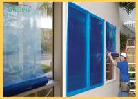 China Blue PE Anti Scratch Window Glass Protective Film 0.025-0.20mm 40-2050mm Width for sale