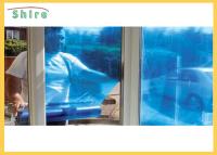China Blue Outdoor Window Glass Protection Film 50 Micron SGS Certified 2000m Length for sale