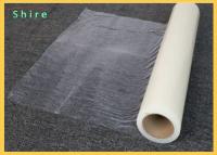 China Clear Self-Adhesive Carpet Protection Film 25-150 Microns Thickness 40-2050mm Width for sale