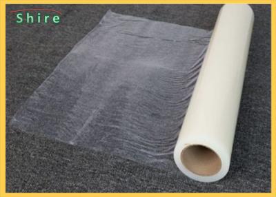 China Clear Self-Adhesive Carpet Protection Film 25-150 Microns Thickness 40-2050mm Width for sale