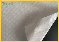 China Mirror Glass Safety Backing Protective Film 130 Microns PE Woven Fabric Film for sale