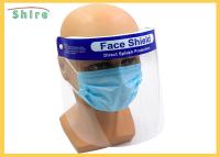 China Eco Friendly PET Face Shield Anti Fog Protective Visor 32x22cm Reusable for sale