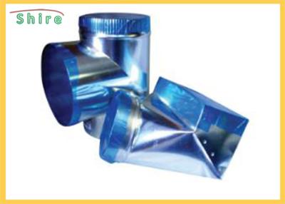 China Self Adhesive HVAC Duct Protection Film 150 Microns Blue PE Protective Wrap for sale