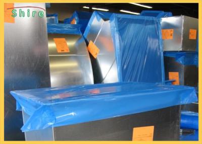China Blue HVAC Duct Protection Film 1500mm Width High Adhesion PE Protective Cover for sale