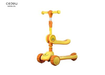 China Pu Flash 3 Wheel Children'S Scooter Adjustable Height for sale