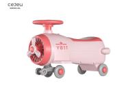 China Kids Swing Car Wiggle Ride On Toy for Ages 2-5 with Silent Flashing Wheels 60x36x38cm PP for sale