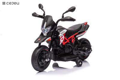 China Kids Electric Motorcycle Toy 6V4.5AH Battery Music Light Forward Backward Ride On for Ages 3-5 for sale