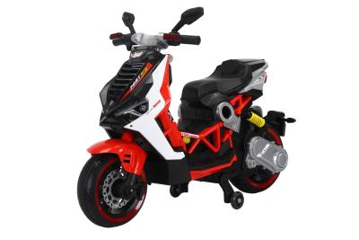 China 12V Kids Vespa Scooter Ride on Motorcycle with Training Wheels for Ages 3-5 for sale