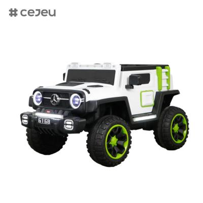 China 12V Kids Ride On Truck Electric Vehicle Jeep Car with Remote Control Double Open Doors LED Lights Music USB MP3 for sale