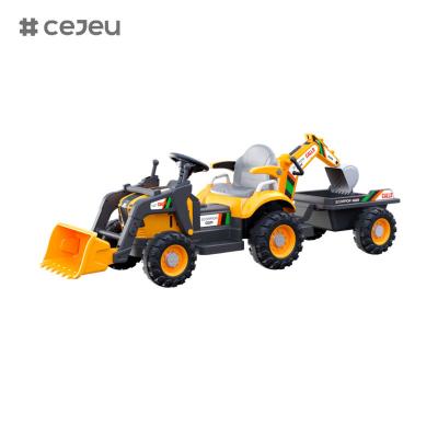 China Plastic Ride On Tractor 6V Battery Kids Electric Farm Car with Music and Light for Ages 3-8 for sale