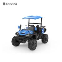 China 12V 2 Seater Kids Ride on UTV Car 10AH Electric Vehicle with 2x550W Motor Toy Golf Clubs for sale