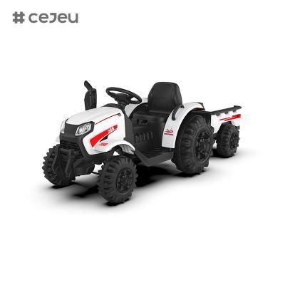 China Kids Ride on Tractor 12V with Remote Control Electric Tractor with Trailer for Toddlers Ages 3-8 for sale