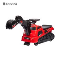 China KINTEX Kids Ride on Tractor Excavator with Storage for Ages 3-8 EVA Tires for sale