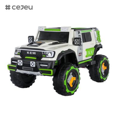 China Jeep Style Ride On Car 12V 2.6-4.8KM/H with Bluetooth Double Doors for Kids 3-8 Years for sale