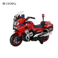 China Kids Police Motorcycle Ride On 12V Battery Powered Toy with Lights Music Training Wheels for Ages 3-8 for sale
