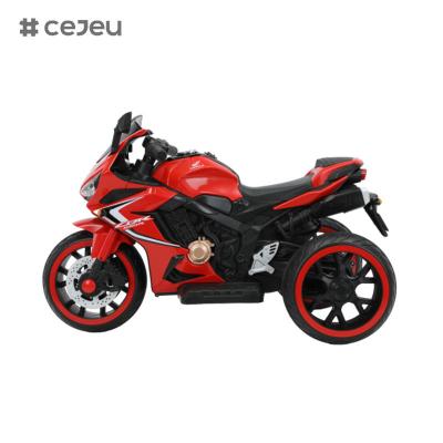 China 12V Battery Powered 3 Wheel Motorcycle Toy for Kids Ages 3-8 with Bluetooth Music and LED Lights for sale