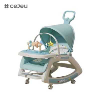 China 5-in-1 Baby Soothing Chair High Chair Swing Fixed Mode for 6-36 Months CJ-718-5 for sale