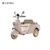 China Kids Electric Ride On Motorcycle 6V Battery 380 Motor One Button Start with Light USB and Rear Seat for sale