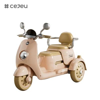 China Kids Electric Ride On Motorcycle 6V 4AH Battery 380 Motor One Button Start with Light USB for sale