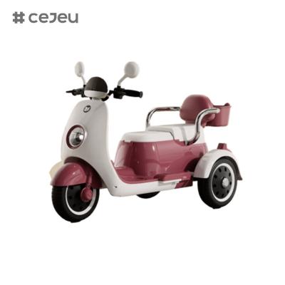 China Kids Electric Ride On Motorcycle 6V4AH Battery One Button Start Early Education USB Light Storage Box for sale