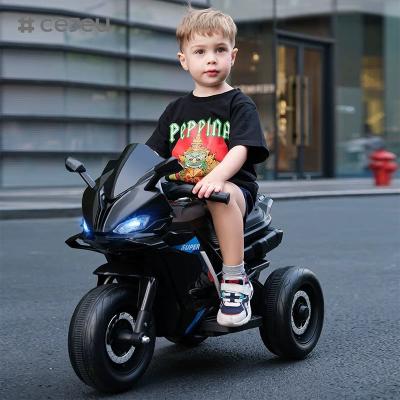 China 6V Kids Electric Ride On Motorcycle with Early Education Music English Story Battery Display Front Lights for Boys Girls 3-5 Years for sale