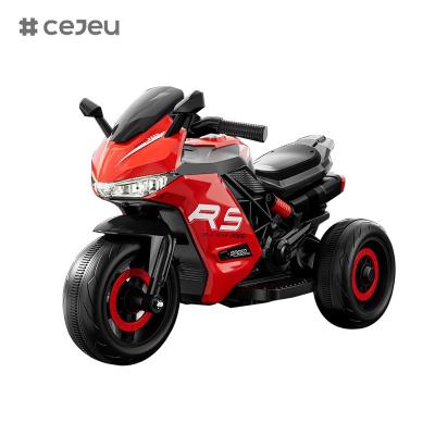 China 6V Kids Electric Ride On Motorcycle with Early Education Music English Story Battery Display Front Lights for Boys Girls for sale