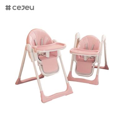 China Baby High Chair CJ-22/23 PP Swing Wheels 6-36 Months 50.2x83.1x88.2cm for sale