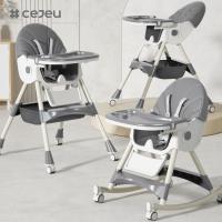 China 3 in 1 Baby High Chair with Storage Basket for 6-36 Months 60x75x97cm Safe Feeding Chair for sale