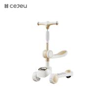 China Kids Scooter CJ-903 with Flashing PU Front Wheel Music Lights for Ages 2-5 Pink White Grey for sale