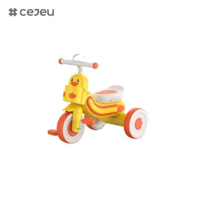 China Duckling Shape Kids Tricycle 60x30x49cm with Lights Music Three Wheels for Ages 3-6 for sale