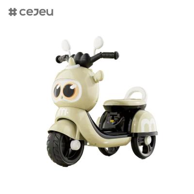 China 6V 4AH Kids Electric Motorcycle Ride On Toy with Early Education Player Music and Lights for Ages 3-5 for sale