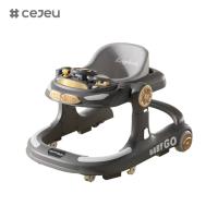 China CJ-958 Musical Baby Walker with Lights 6 Height Adjuster One Click Folding 58x60x75cm Silent Wheels for sale